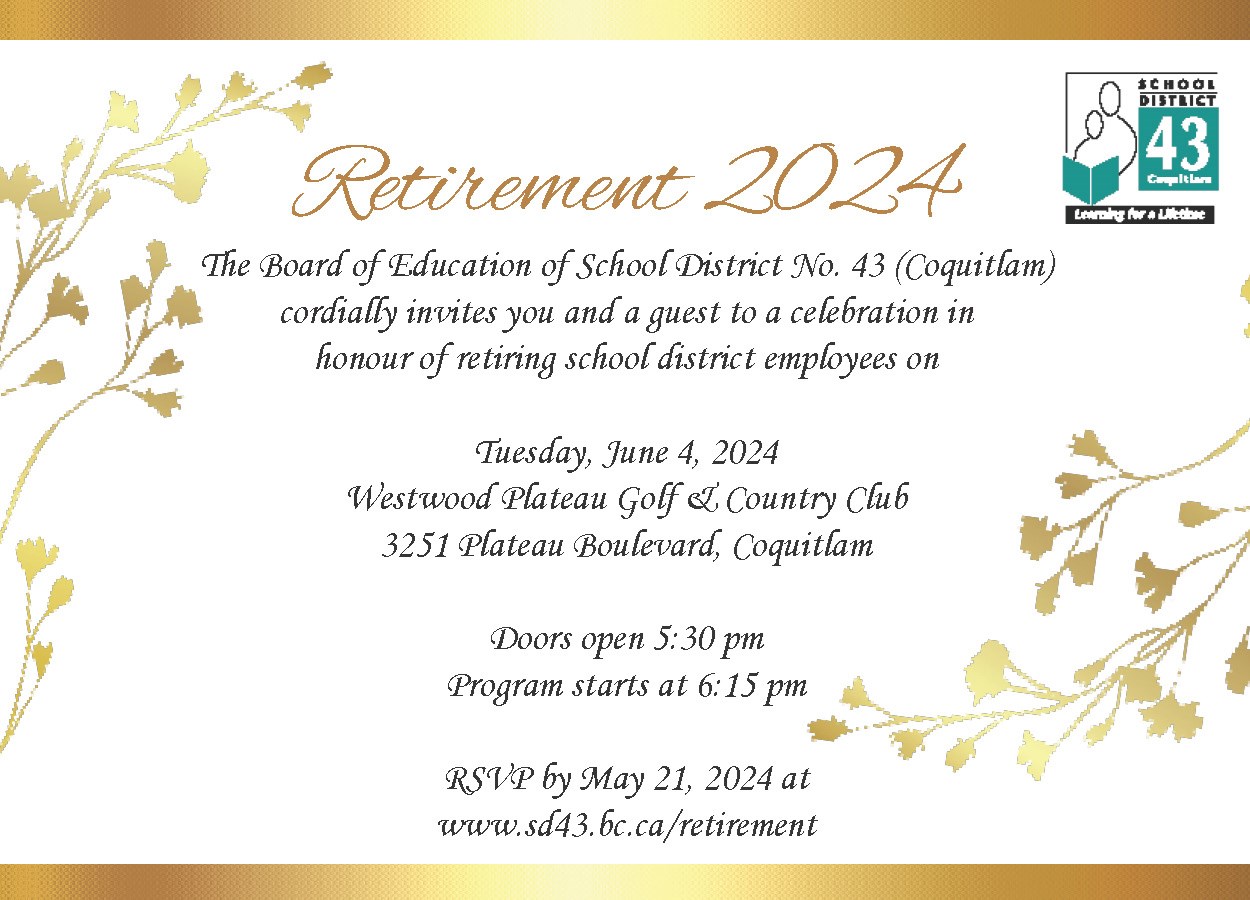 retirement - Thumbnails - School District No. 43 (Coquitlam)